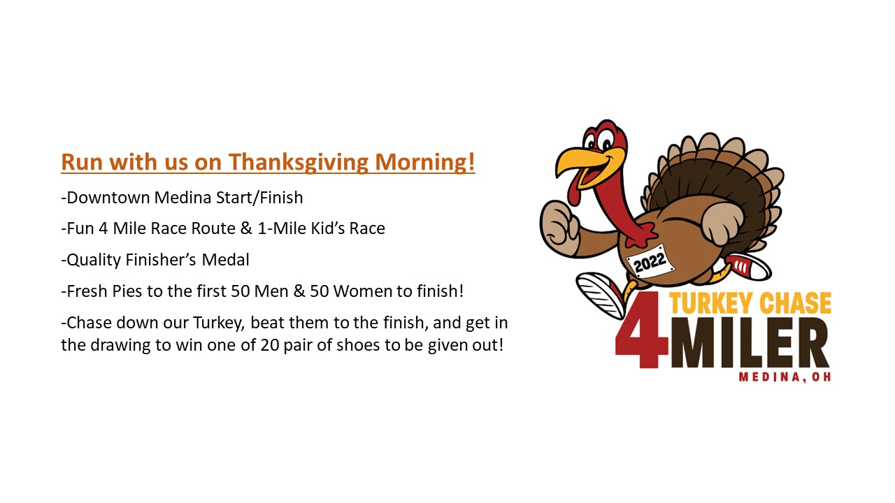 Medina Turkey Chase 4 Mile & Kid's 1-Mile